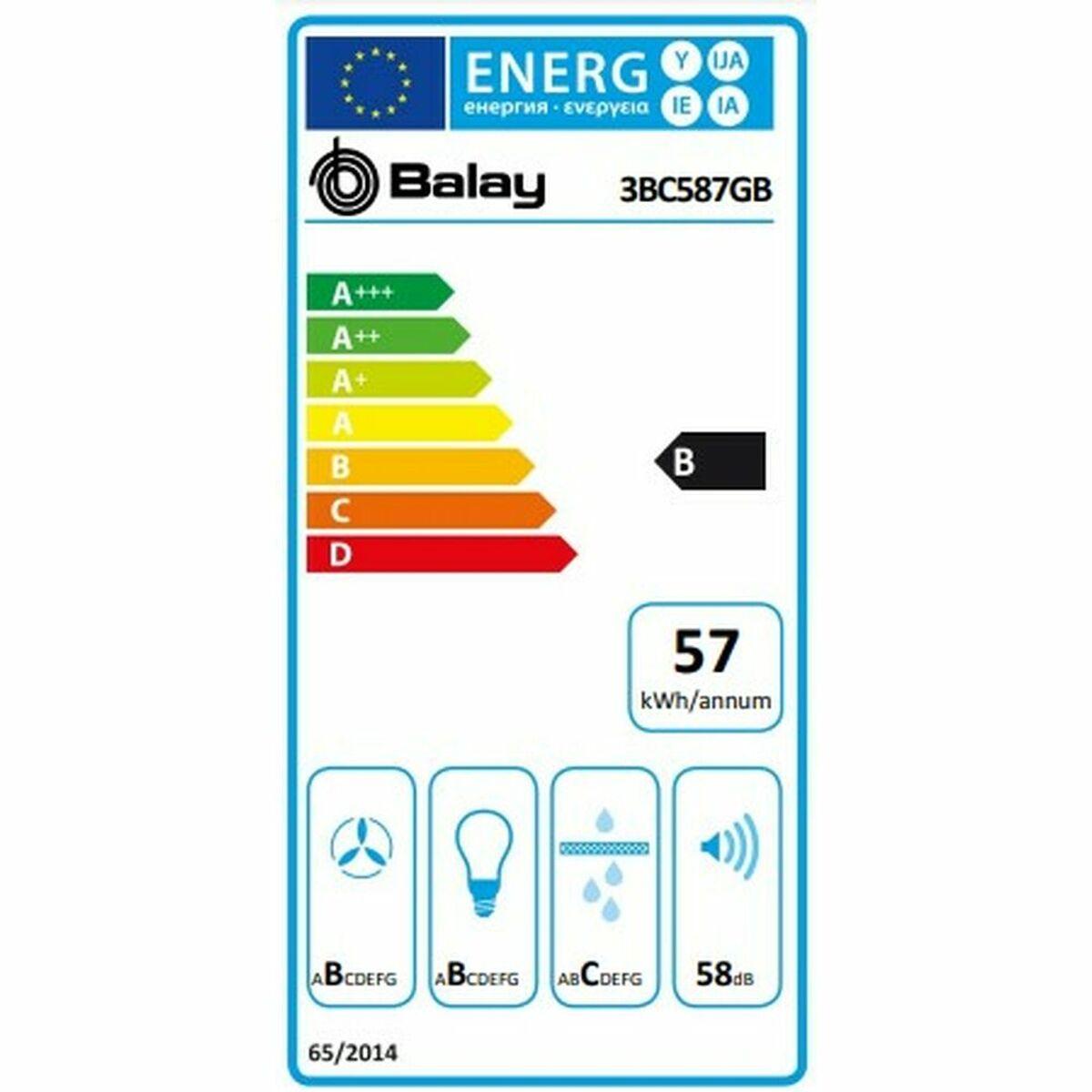 Balay 3BC587GB emhætte 80 cm - hvid, 680 m³/t